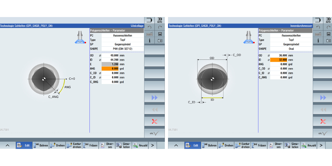 Polygon- / Oval-Grinding - Machining cycles for turning and turn-mill ...